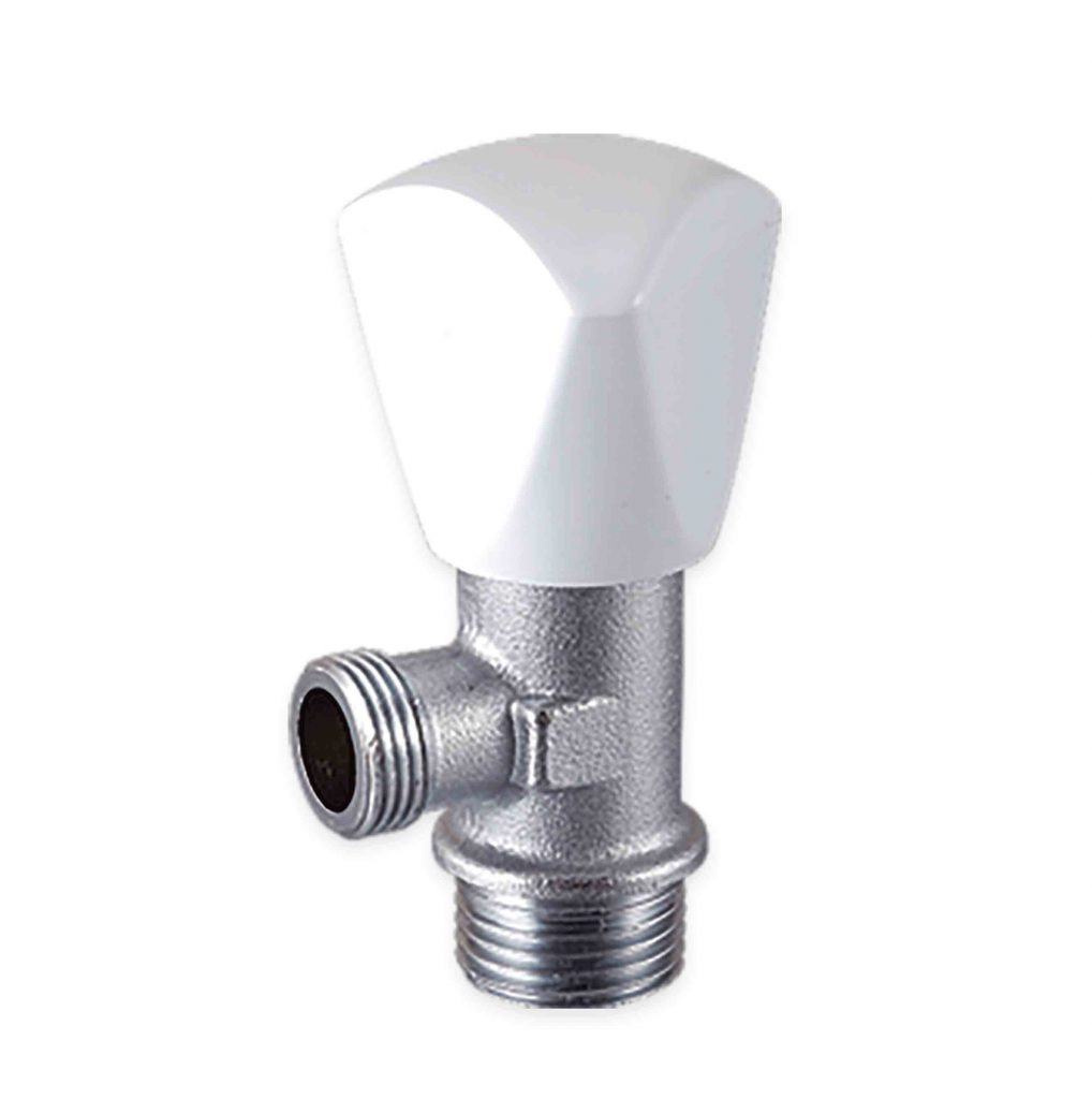 White Yıldız Angle Valve for Lavatory | Valve, Flex Hose, PPR Pipe
