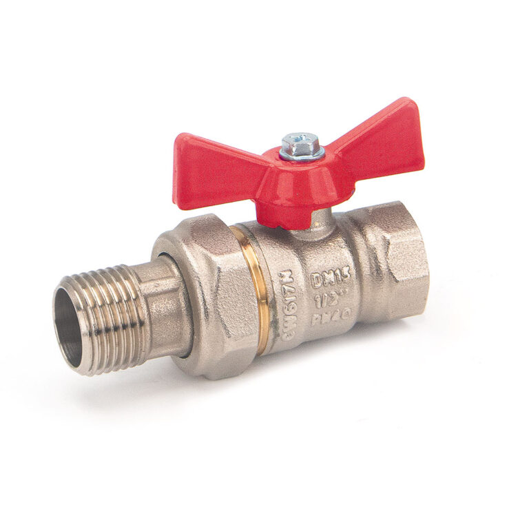 Angle Ball Valve With Hose Connection PN 40 | Valve, Flex Hose, PPR Pipe