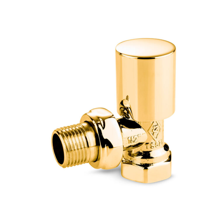 Angle Radiator Valve Gold Type - Valve, Flex Hose, PPR Pipe
